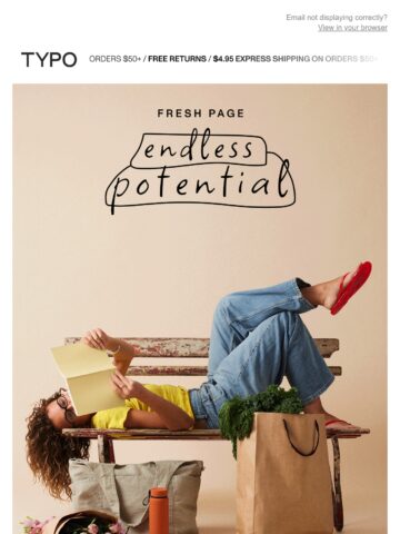 Email Inspiration from Typo - Email Love
