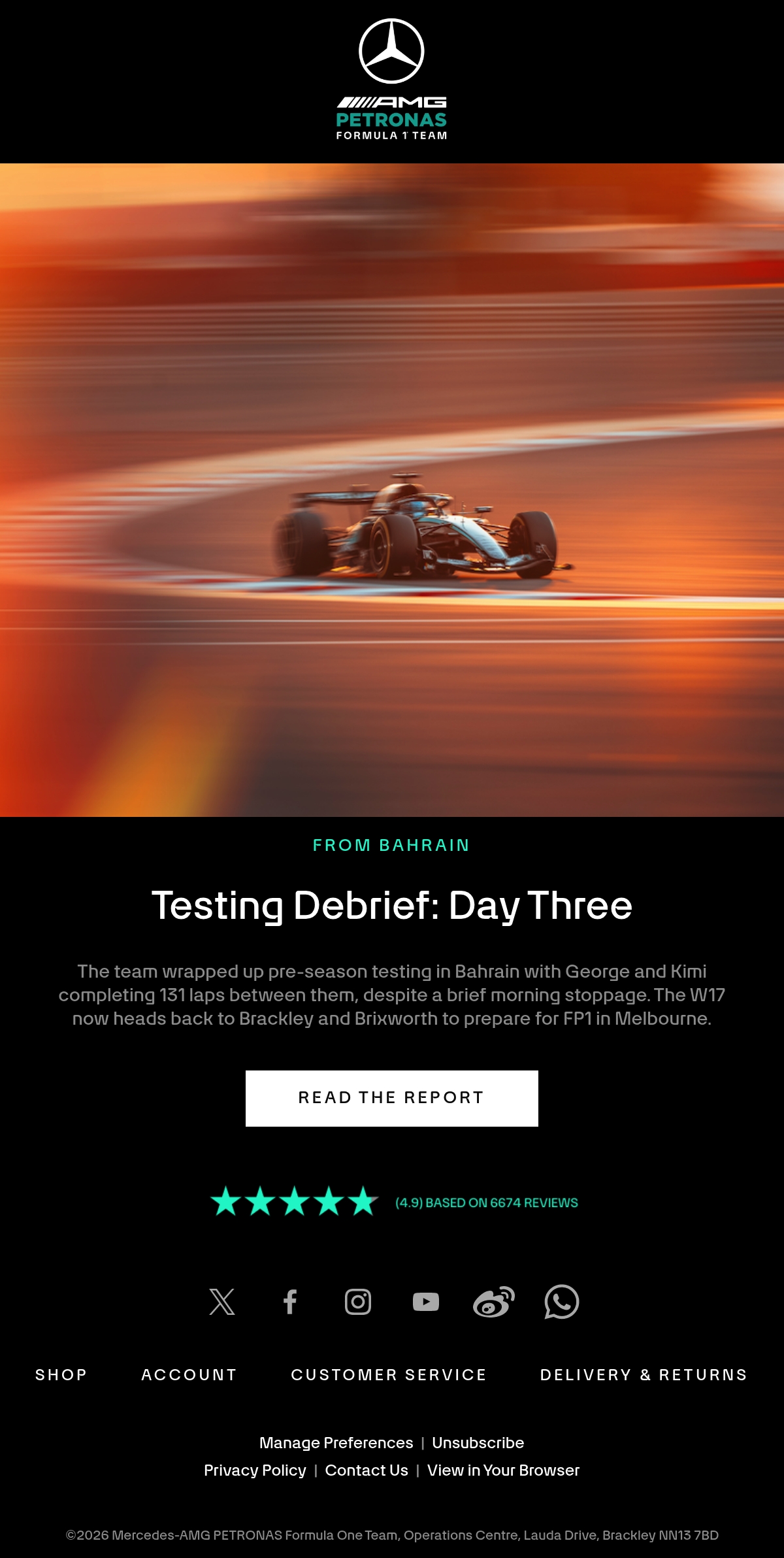 Email Inspiration from Mercedes-AMG PETRONAS F1 Team - Email Love