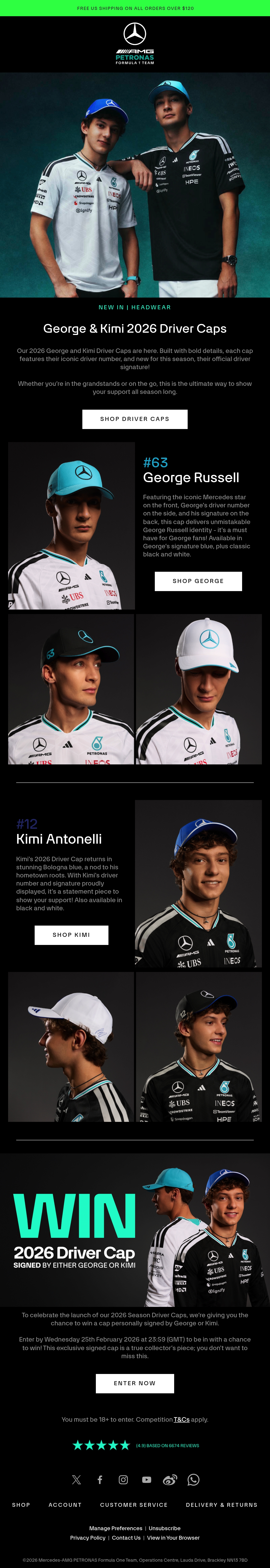 Email Inspiration from Mercedes-AMG PETRONAS F1 Team - Email Love