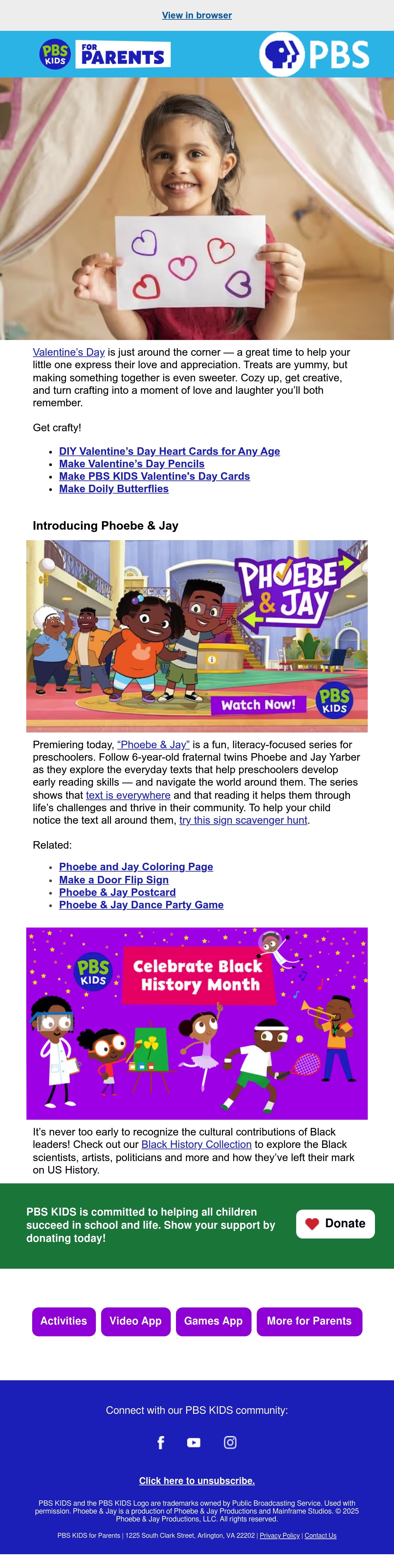 Email Inspiration from PBS KIDS for Parents - Email Love