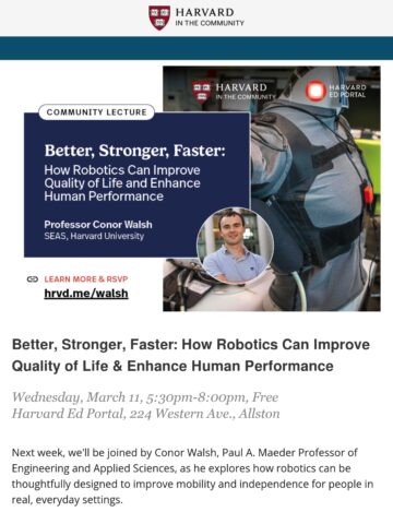 Harvard in Community Emails and Newsletters