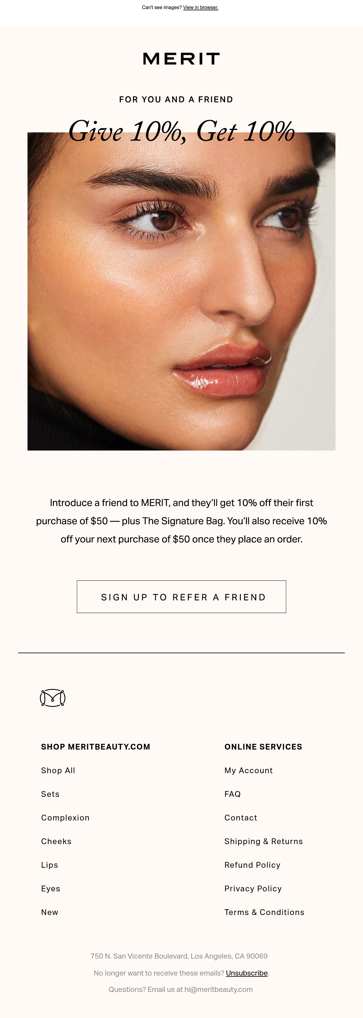Email Inspiration from MERIT - Email Love