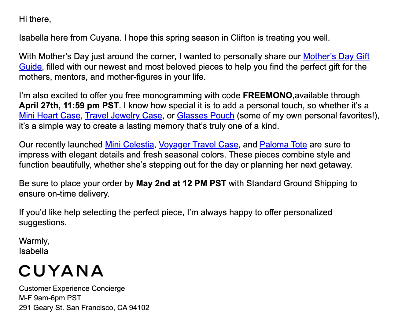 Mother's Day Email Examples: 6 Plays Worth Stealing (2026)