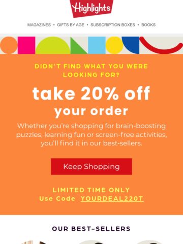 Email Inspiration from Highlights for Children - Email Love