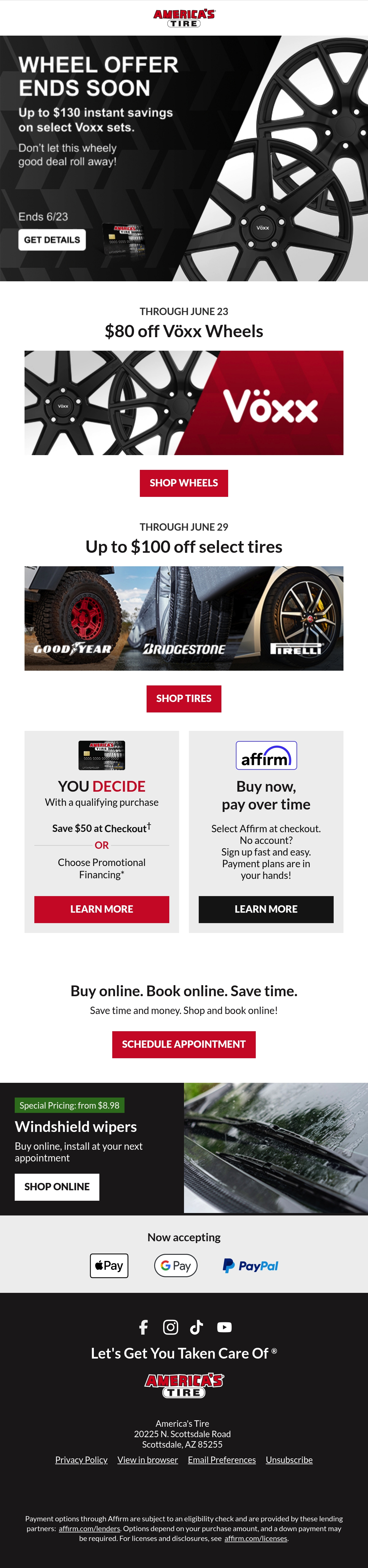Email Inspiration from America's Tire - Email Love